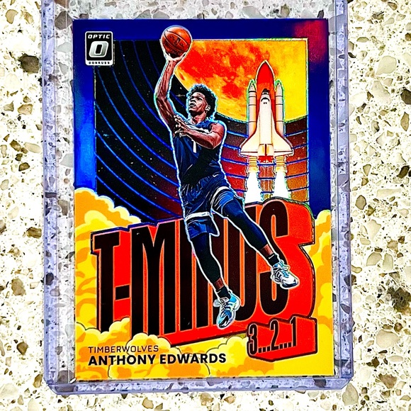 Panini | Other | Anthony Edwards Optic Purple Prizm Card Timberwolves ...